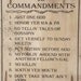 Cowboy's 10 Commandments Western Antiqued by CowboyBrandFurniture