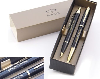 Personalised Pen Set Engraved Pen Stainless Steel Parker