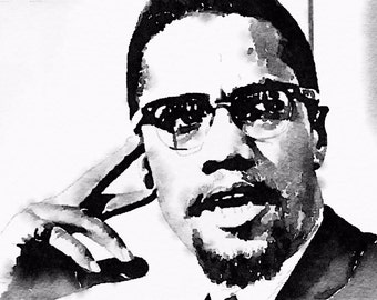 Malcom x | Etsy