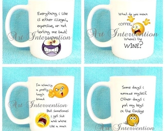 Funny Adult grammar mug WARNING: SWEARING You're