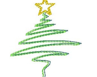 Items similar to Swirl Tree Embroidery Design on Etsy