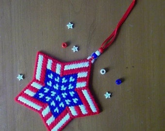 Unique plastic canvas star related items | Etsy