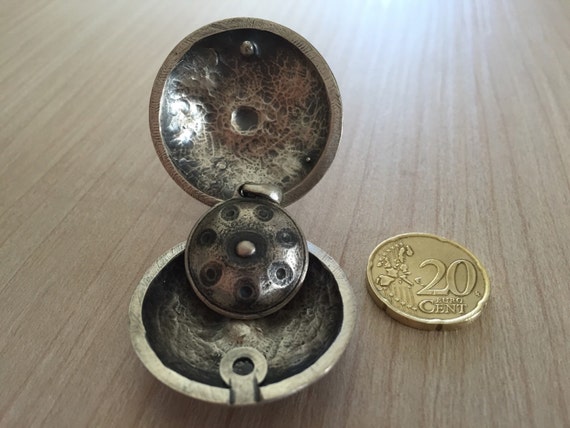 Handpan PendPAn-mini pendant necklace sterling silver vintage