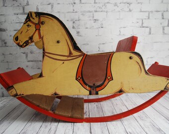 Vintage Ride On & Rocking Toys | Etsy