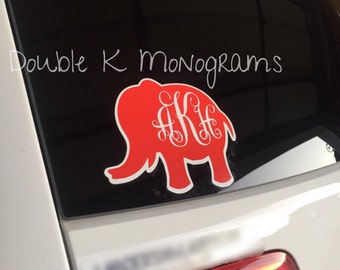 Elephant car decal | Etsy