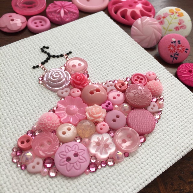 High Quality Button Art and Giclee Art by PaintedWithButtons