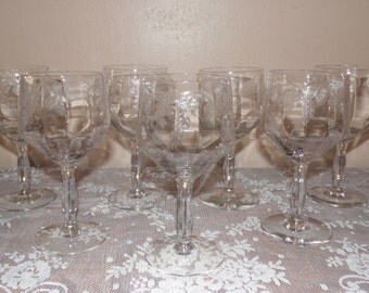 Antique stemware | Etsy