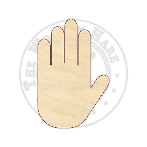 Hand Hand Shape Hand Cutout Wood Craft Shapes 170373