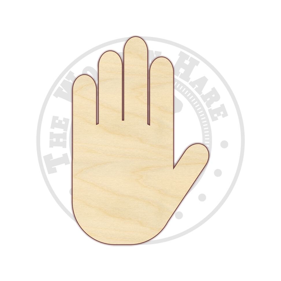 Hand Hand Shape Hand Cutout Wood Craft Shapes 170373