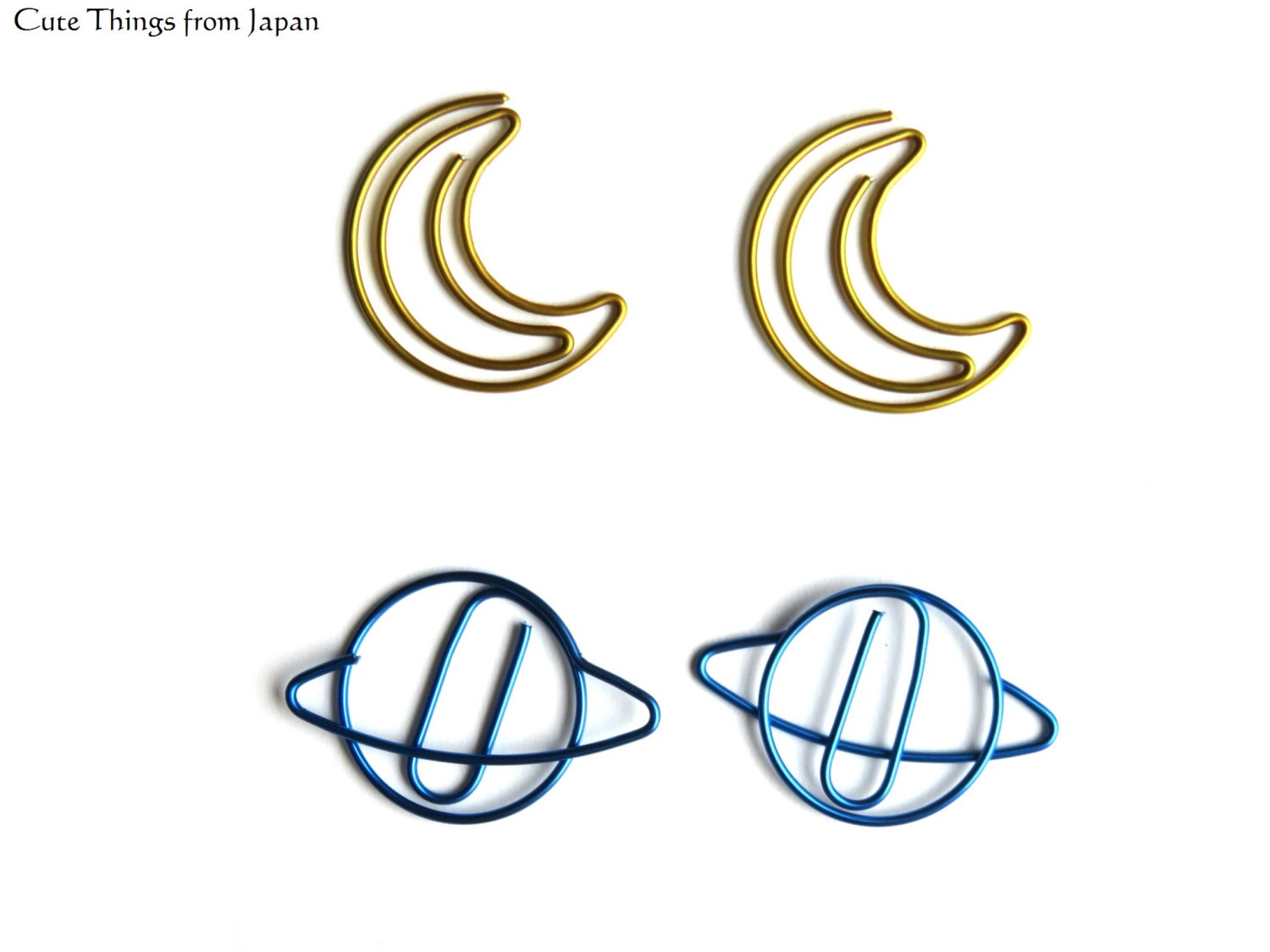 NEW Moon and Planet Paper Clips Kawaii Filofax Planner