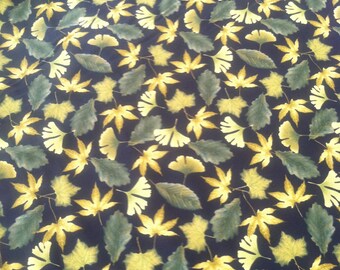 Ginkgo leaf fabric | Etsy