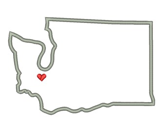 Washington outline | Etsy