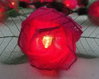 Rose string lights | Etsy