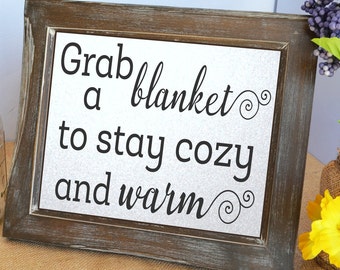 Wedding blanket sign | Etsy