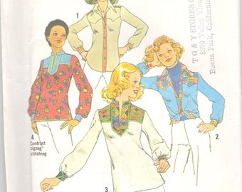 Rodeo shirt pattern | Etsy