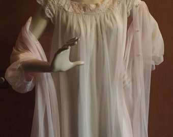 Chiffon negligee set | Etsy