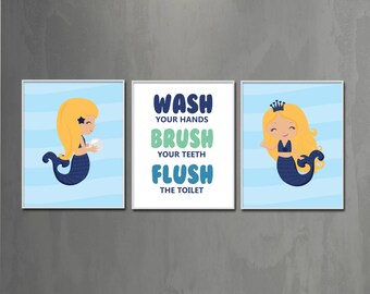 Mermaid bathroom | Etsy