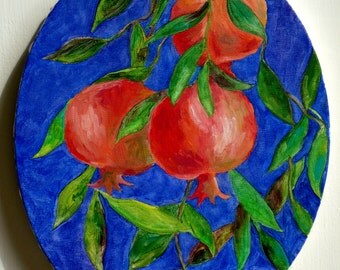 Pomegranate art | Etsy