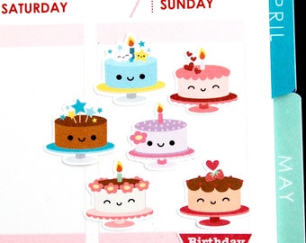 Happy Laptop Computer Tracker Reminder Kawaii by aHappyBlueTree