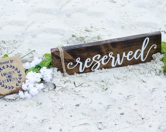Reserved sign | Etsy