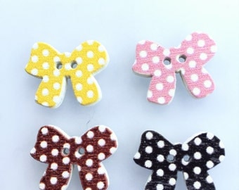 Bow tie buttons | Etsy