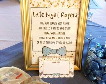 Diaper message sign | Etsy