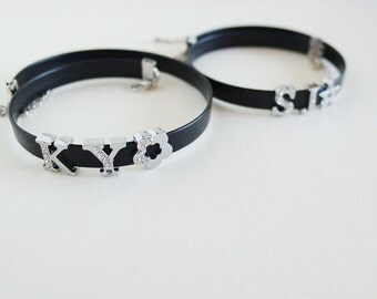 Initial choker | Etsy