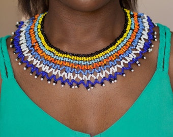 Unique african collar related items | Etsy