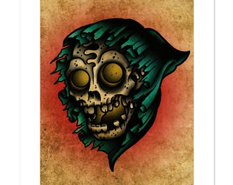 Reaper tattoo | Etsy