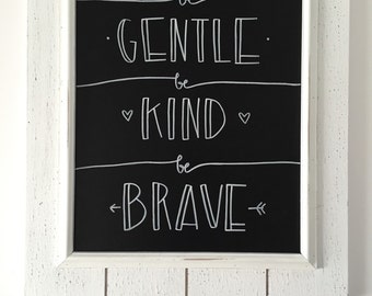 Be gentle sign | Etsy
