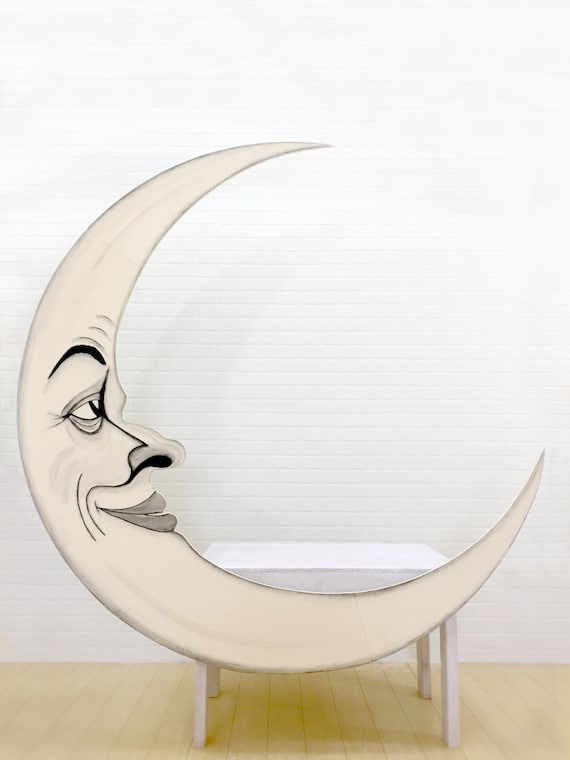 Items similar to Vintage Paper Moon (Mid-Size) Reproduction Backdrop ...