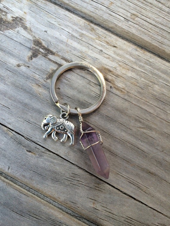 Elephant Crystal Keychain keychain elephant keychain Gift