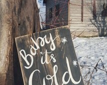 Unique rustic winter decor related items | Etsy