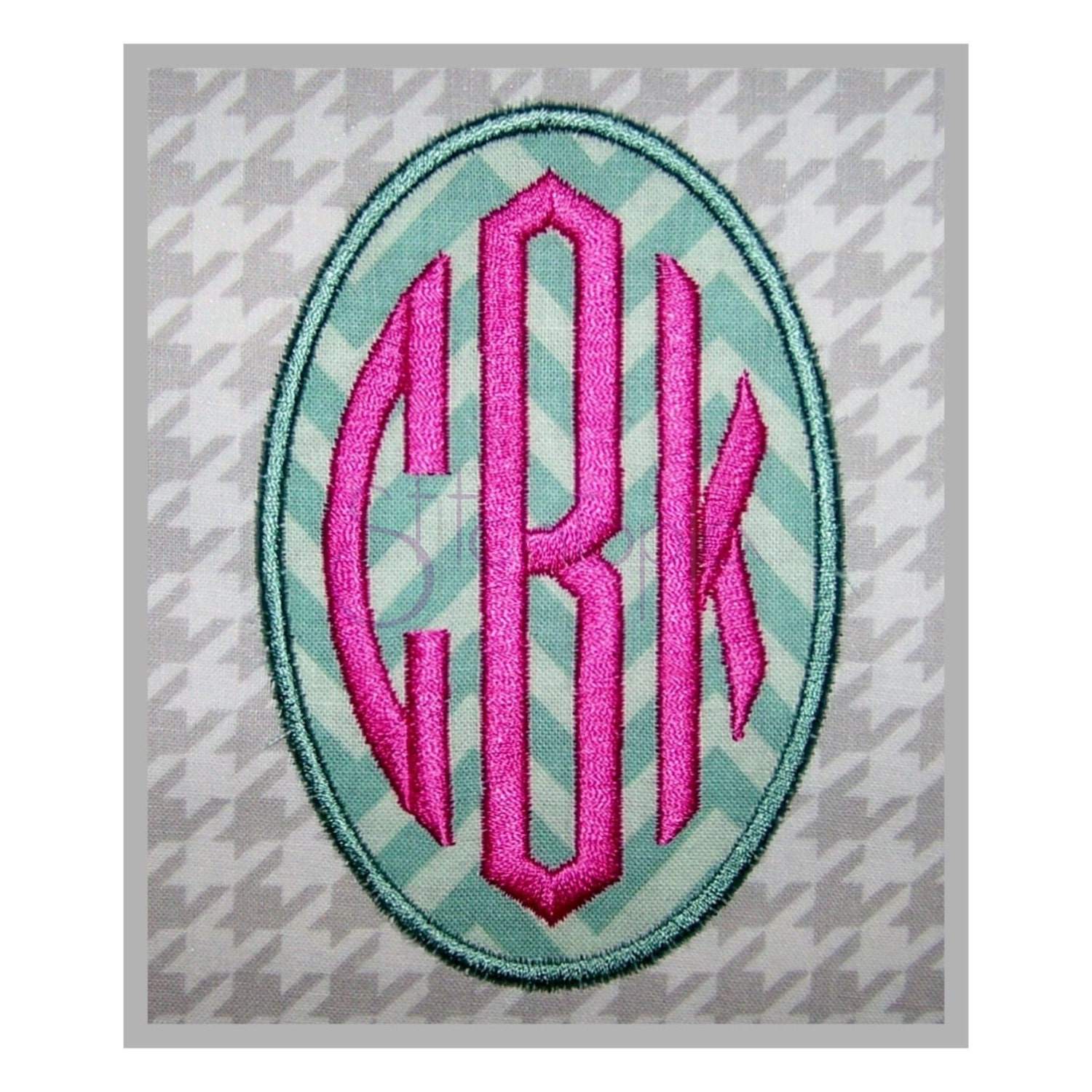 Vintage Oval Monogram Set 1.5 2 2.5