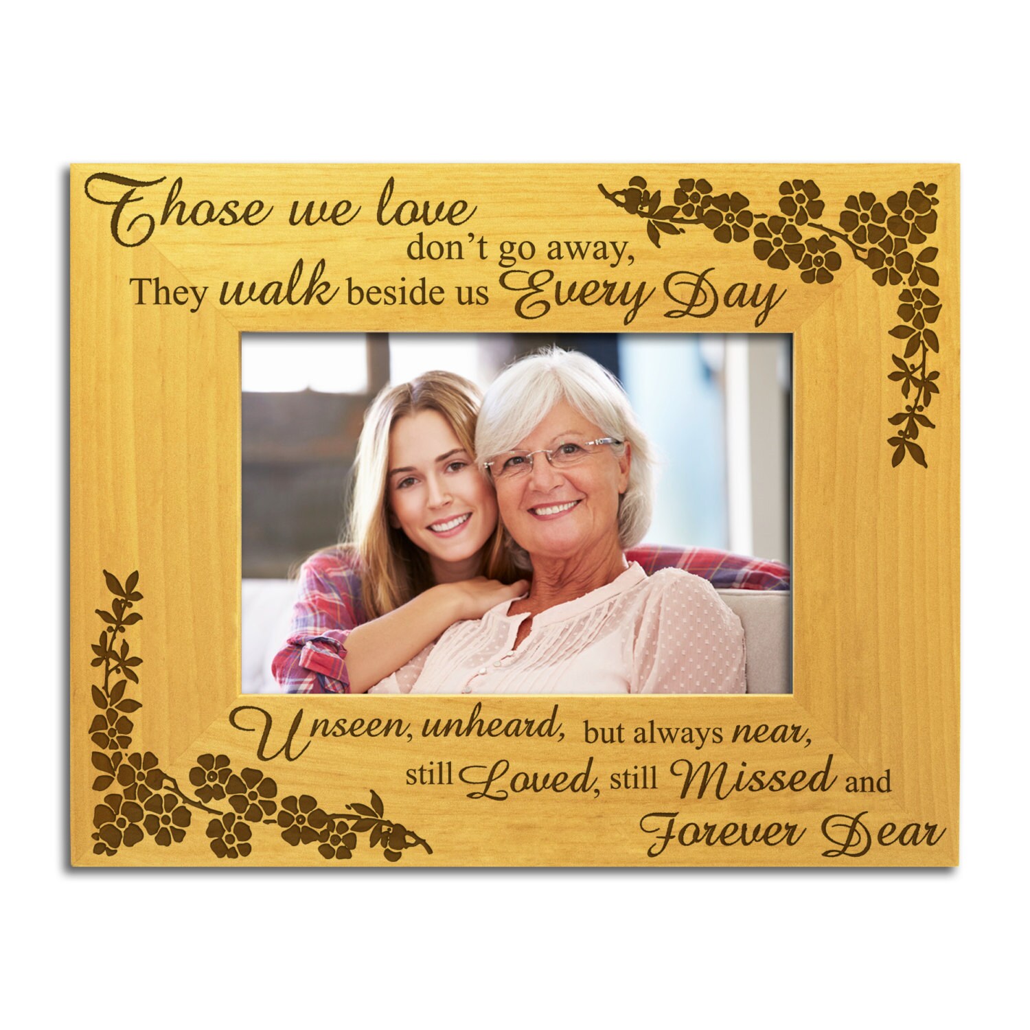 Those we Love Solid Wood Photo Frame In Loving Memory
