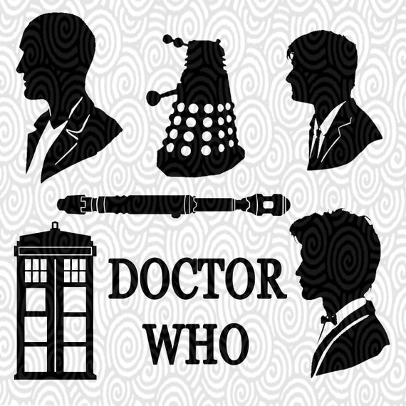 Items similar to Cricut Template DOCTOR WHO no fill PNG Files - Cutting ...