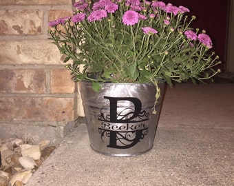Galvanized bucket | Etsy