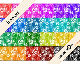 Summer Digital Paper SUMMER Fun Patterns Surfboards ice cream