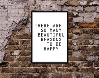 Items similar to So Many Reasons Print - There Are So Many Beautiful ...