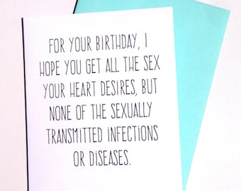 Sexual birthday card | Etsy
