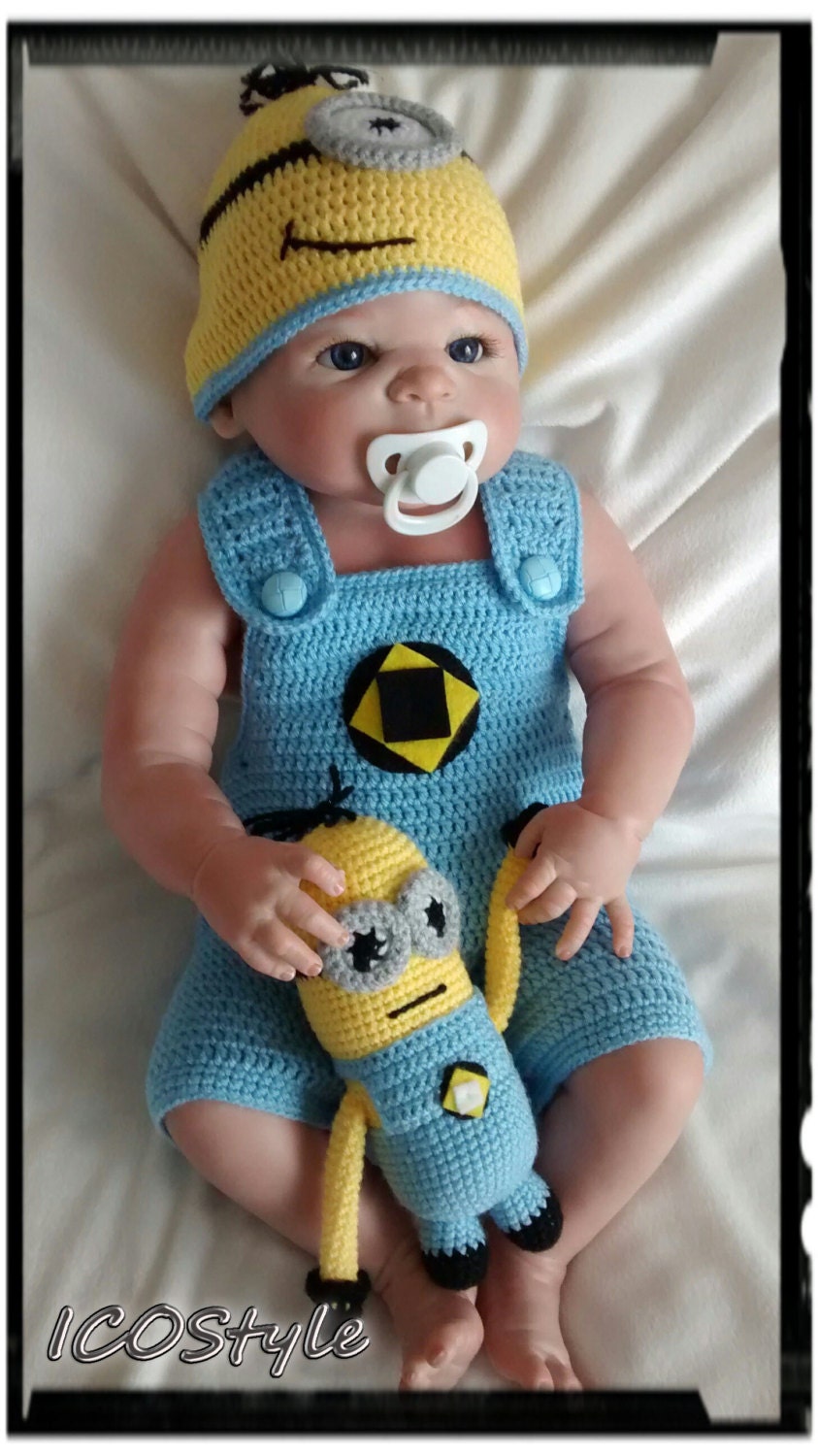 Minion Baby SetMinion Photo PropNewborn Photo propBaby