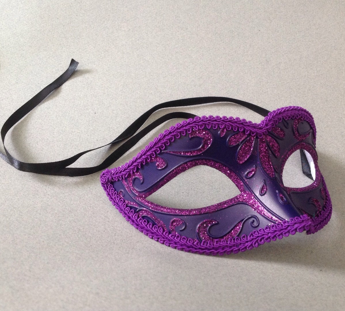 Hot pink Purple girls Masquerade Mask Venetian by Crafty4Party