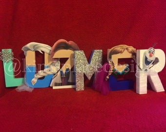 Frozen letters | Etsy