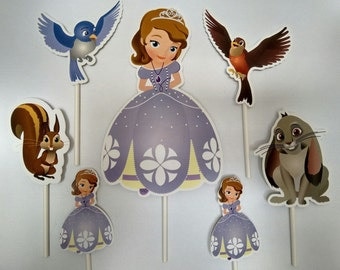 Sofia cupcake topper | Etsy