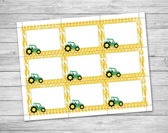 Tractor labels | Etsy