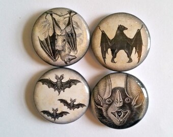 Bat buttons | Etsy