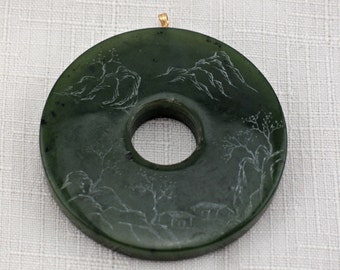 Jade disc | Etsy