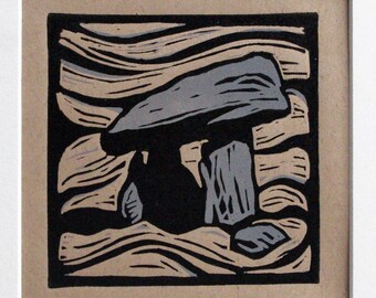 Items similar to The Ball - Original Limited Edition Linocut Print of a ...