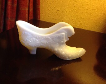 Fenton glass shoe | Etsy