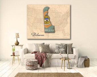 Delaware poster | Etsy